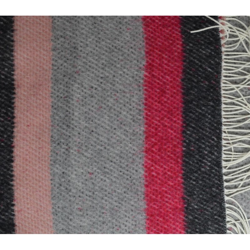 Châle Kadi light rose gris made in France