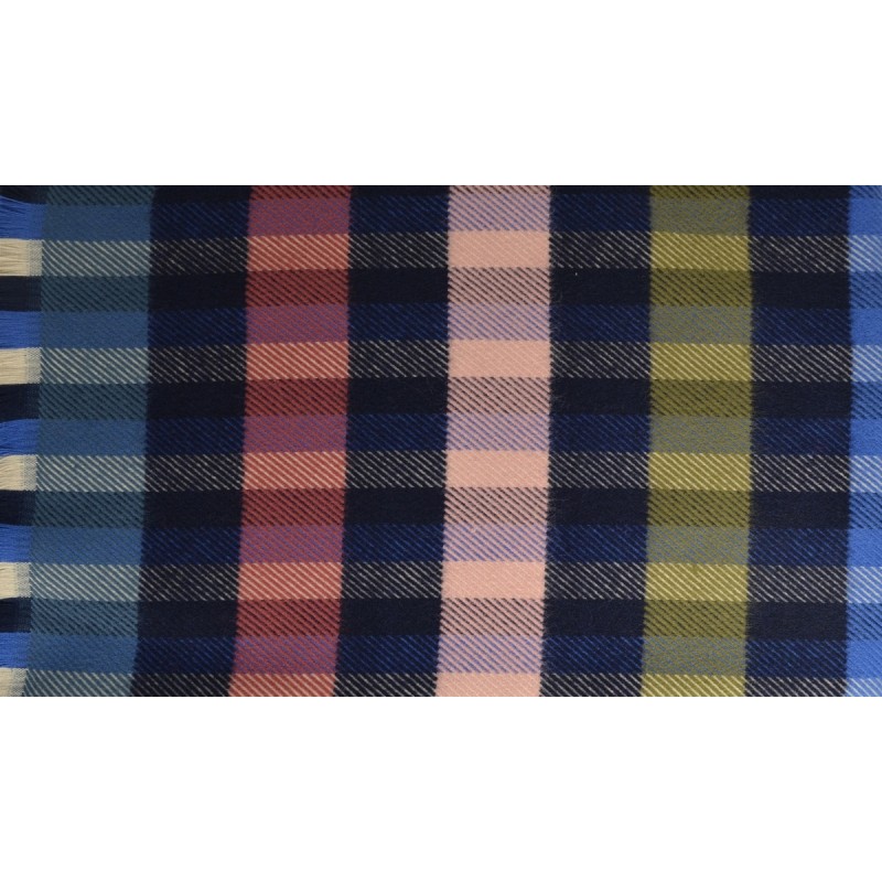 Châle Extrème bleu-rose made in France