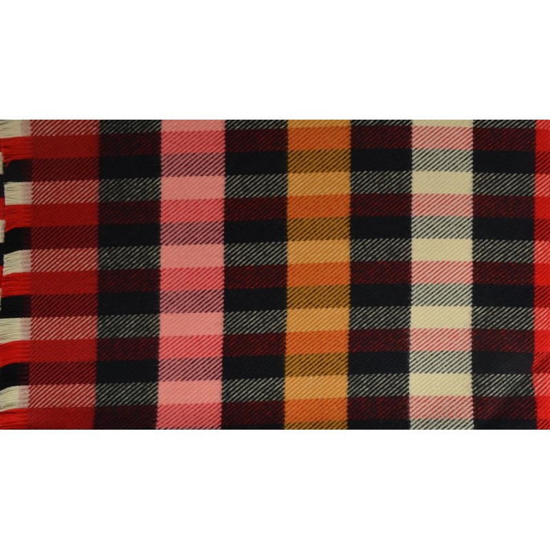 Châle Extrème rouge-noir made in France